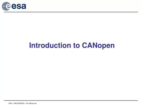 PPT Introduction To CANopen PowerPoint Presentation Free Download ID