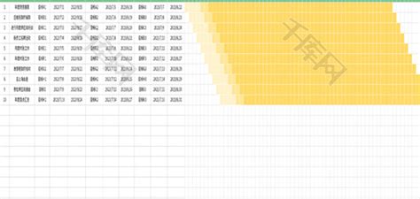 项目管理进度表excel模板 免费excel表格模板下载 千库网
