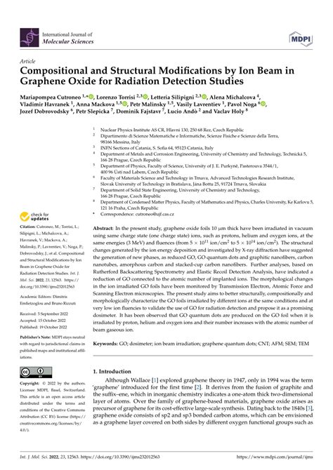 Pdf Compositional And Structural Modifications By Ion Beam In