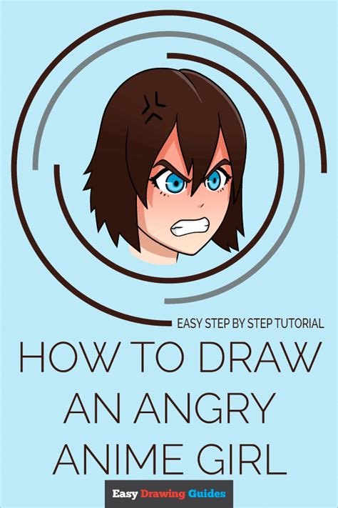 How To Draw An Angry Anime Girl Easy Step By Step Tutorial
