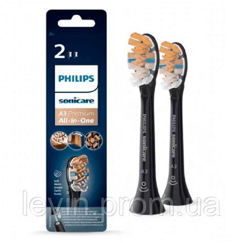 Купить Сменные насадки Philips Sonicare A3 Premium All-in-One черные 2 ...