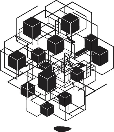 Ethereal Equilibrium Monochromatic Emblem Depicting Abstract Geometric Ethereal Equilibrium Monochromatic Emblem Depicting Abstract Geometric