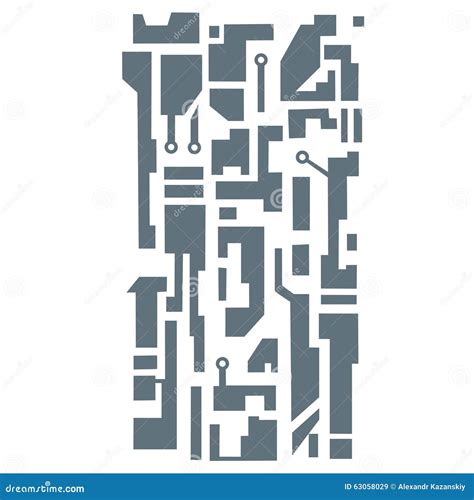 Hi Tech Pattern Stock Vector Illustration Of Backdrop 63058029
