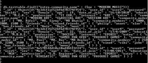 Mongodb Comparison Query Operator Ne W Resource