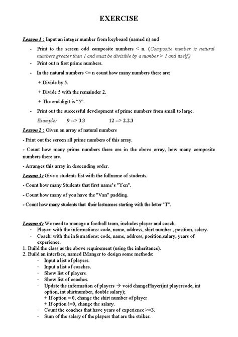 Exercises Language Oop En Exercise Lesson 1 Input An Integer Number