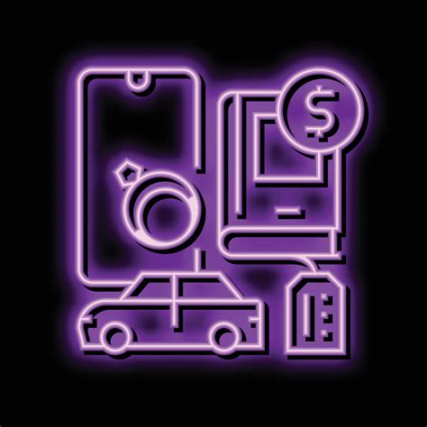 Movable Assets Neon Glow Icon Illustration 21142057 Vector Art At Vecteezy