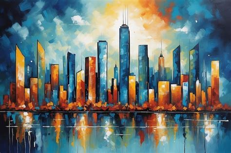 premium photo abstract cityscape serenade