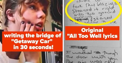 20 Times Taylor Swift Literally Documented Herself Writing Creating
