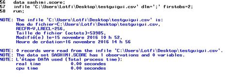 Solved Problem To Infile A Csv File Beginner Sas Support Communities