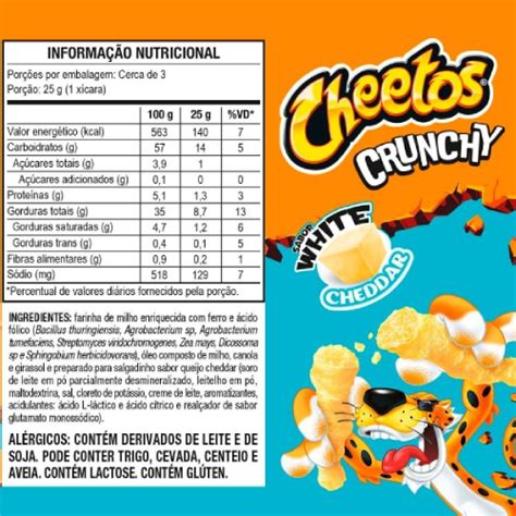 Salgadinho Cheetos Crunchy Sabor White Cheddar Pacote Com 48g Loja