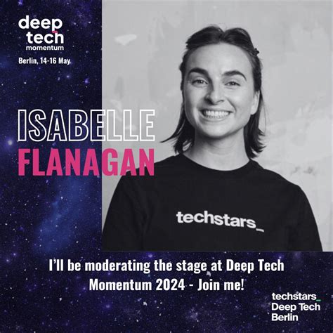 Isabelle Flanagan On Linkedin Tomorrow Kicks Off Day 1 Of Deep Tech Momentum 2024 And We Could