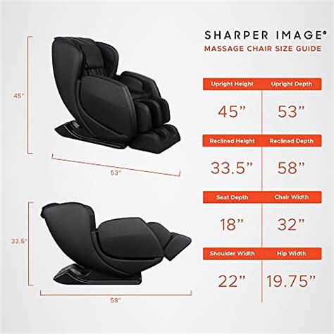 Sharper Image Revival Massage Chair With Zero Gravity Recline And Body Scan