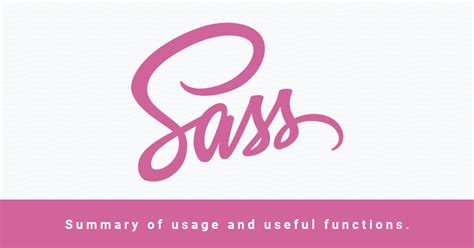 Sass（dart Sass）の使い方と便利な機能まとめ｜tamatuf