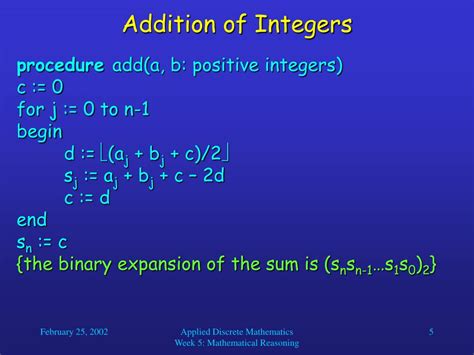 PPT Addition Of Integers PowerPoint Presentation Free Download ID