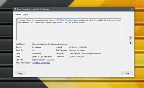 How To Enable A Print Log On Windows 10