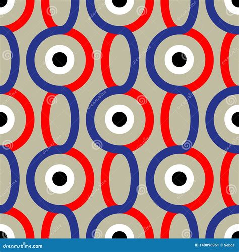 Seamless Abstract Pattern In Constructivism Soviet Style Vector