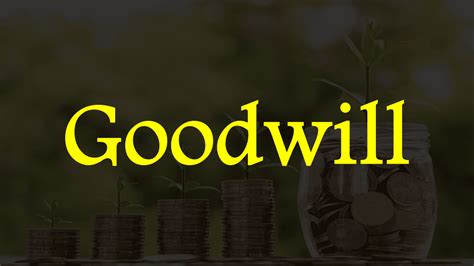 What Is Goodwill Meaning Features And More