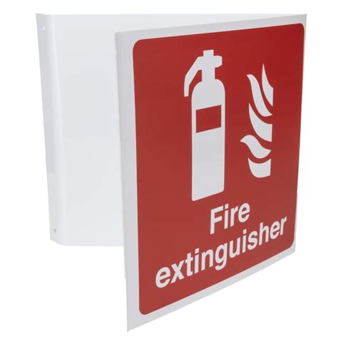 Rs Pro Polyester Fire Safety Sign Fire Extinguisher With English Text Self Adhesive 146 390