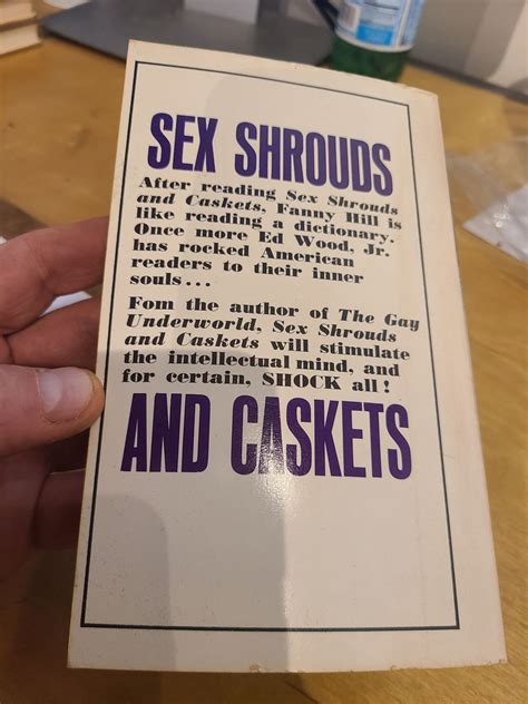 Sex Shrouds And Caskets By Ed Wood Jr Paperback 1968 Kayo Books
