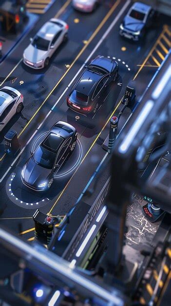 Autonomous Vehicle Testing Facility Premium Ai Generated Image