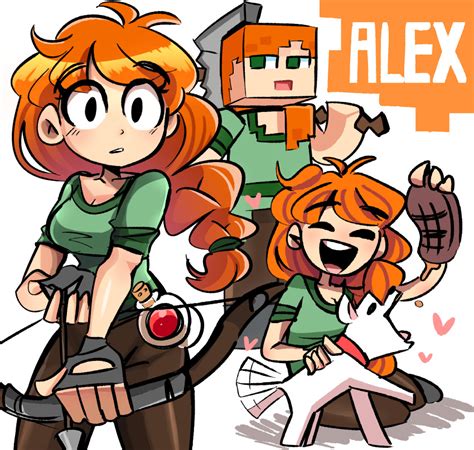 Peargor Alex Minecraft Minecraft Absurdres Commentary Highres
