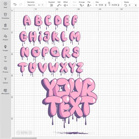 Graffiti Drip Bubble Alphabet Svg Pink Bubble Letters Bubb Inspire