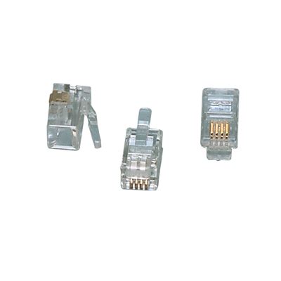 Leads Direct | RJ10 telecoms plug – 100 pack