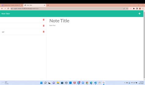 Github Connorkelly96 Note Taker