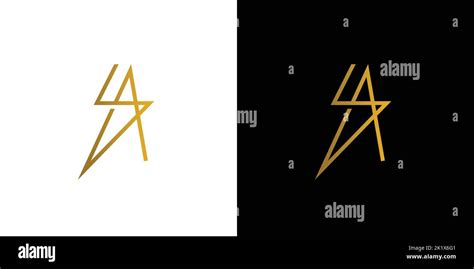 Cool And Modern Sa Logo Design Stock Vector Image And Art Alamy