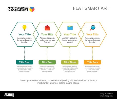 Four Options Workflow Slide Template Stock Vector Image Art Alamy