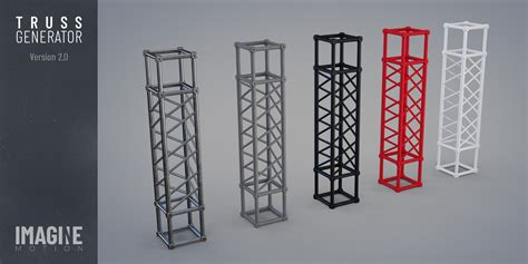 Truss Generator Geometry Nodes Based Blender Market