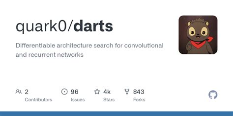 GitHub Quark Darts Differentiable Architecture Search For Convolutional And Recurrent Networks