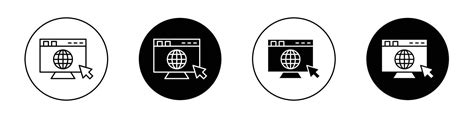 Website UI Design Icon Set Black Filled And Outlined Style Vector Art At Vecteezy