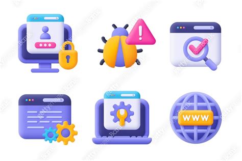 Web Development Seo Coding And Programming 3d Vector Icon Set