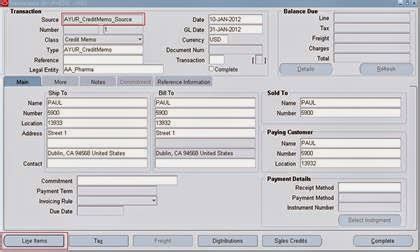 Oracle Applications Credit Memo And Debit Memo In Oracle Receivables