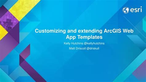 Ppt Customizing And Extending Arcgis Web App Templates Powerpoint