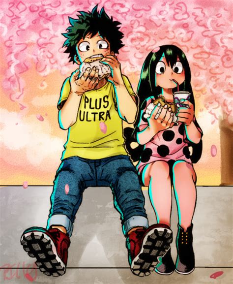 Tsuyu X Deku On Tumblr