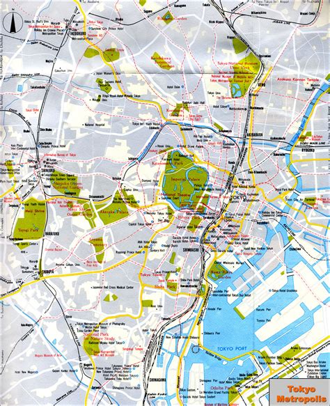 Printable Map Of Tokyo Attractions
