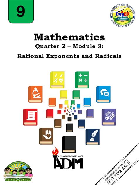Math9 Q2 Mod3 Rational Exponents And Radicals Pdf