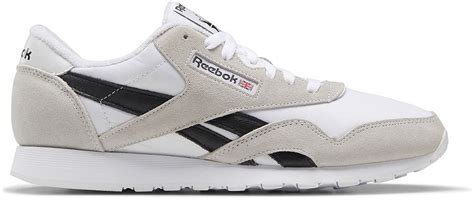 Mens Reebok Cl Nylon Shoe Size 12 Ftwr White Ftwr White Core Black