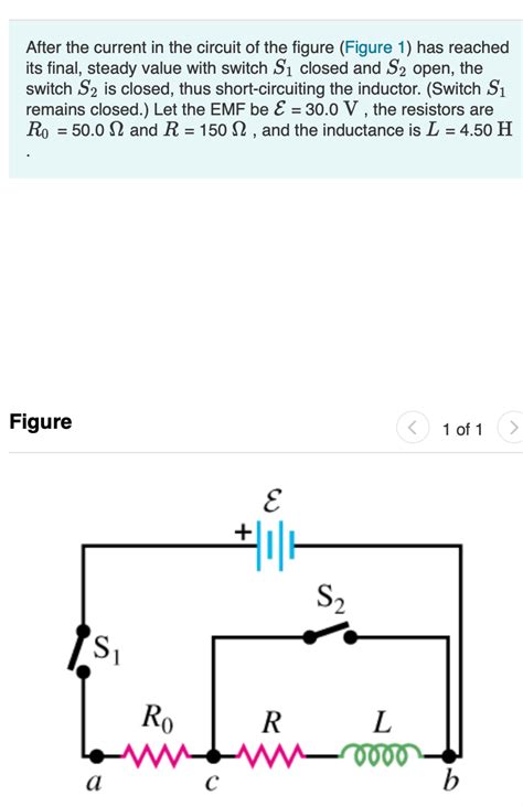 Solved After The Current In The Circuit Of The Figure