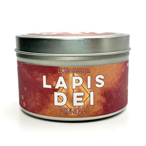 Lapis Dei Zhongli Genshin Impact Inspired Candle Luminis Candle Co