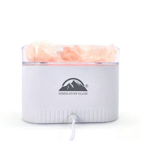 Wbm Salt Aroma Flame Humidifier Diffuser 6 6 In Orange Glow Table Lamp For Indoor Aroma Mood