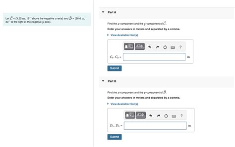 Solved Let C → 325 Mm 15 Above The Negative X Axis And