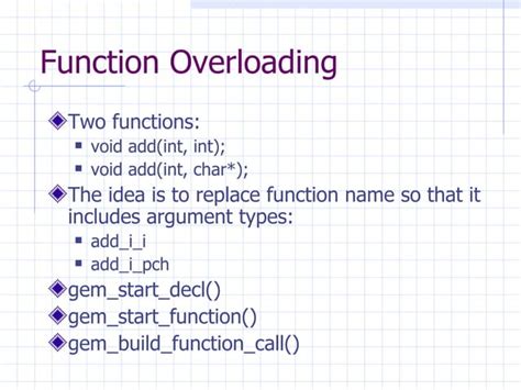 Gem Gnu C Compiler Extensions Framework Ppt Programming Languages