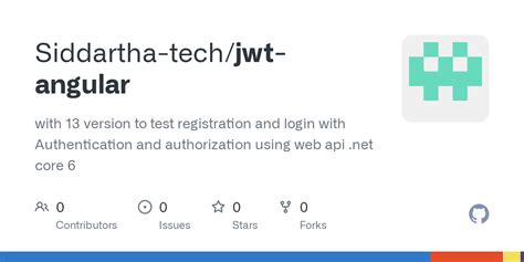 GitHub Siddartha Tech Jwt Angular With Version To Test Registration And Login With