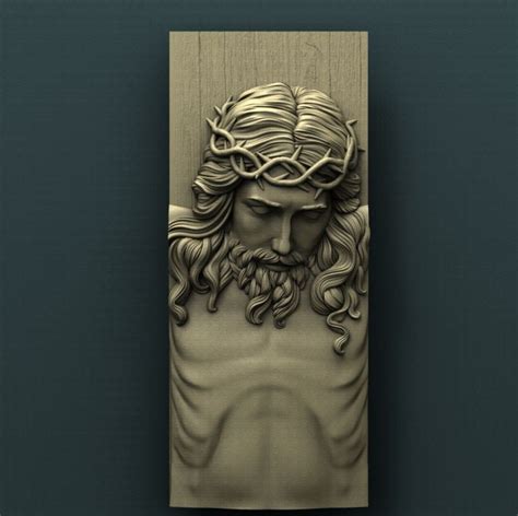 Jesus 3d Stl Model Cnc Router Engraver Artcam Aspire Cnc Files