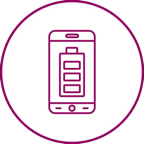 Mobile Battery Vector Icon Vector Art At Vecteezy