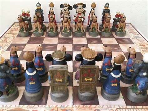 Disney Chess Set Heavy Polystone Pieces Heavy Catawiki