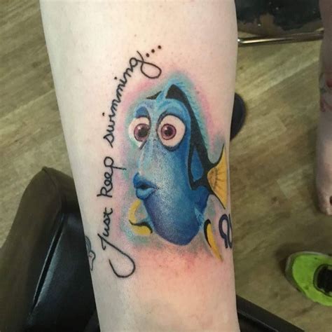 Just Keep Swimming Time Tattoos Sleeve Tattoos Pretty Tattoos Cool